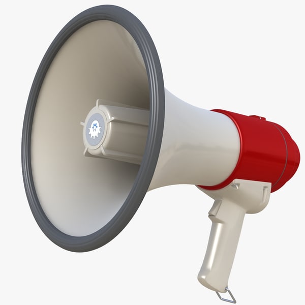 modèle 3D de Porte mégaphone rouge - TurboSquid 760888