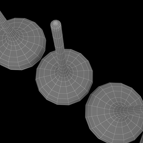 3d spinning 4 colors model