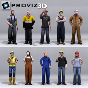 Mining construction worker 3D model - TurboSquid 1375831