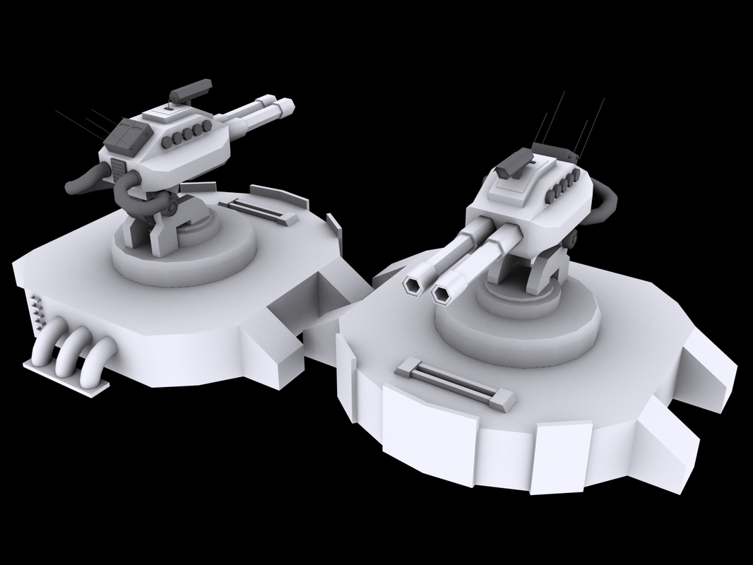 3d max medium laser turret