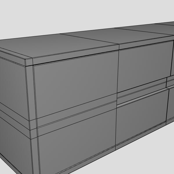 3d dresser contemporary