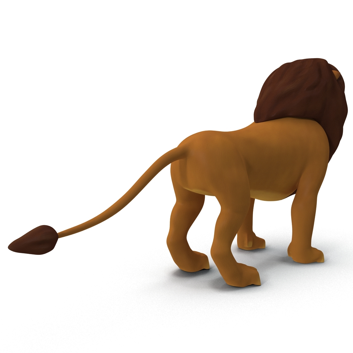 3d model lion cartoon