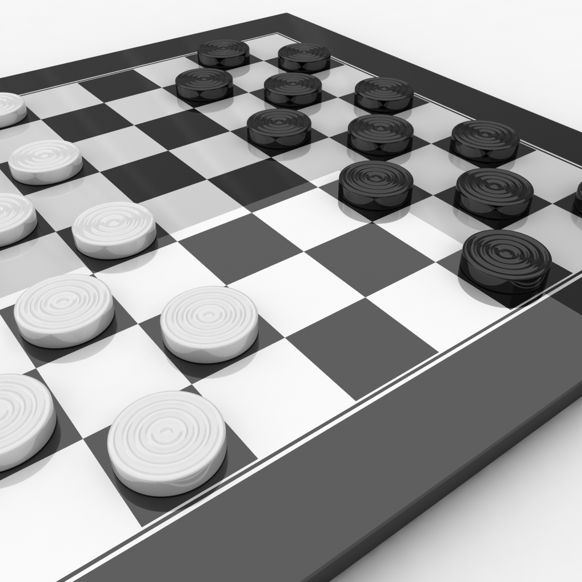 3ds realistic checkers