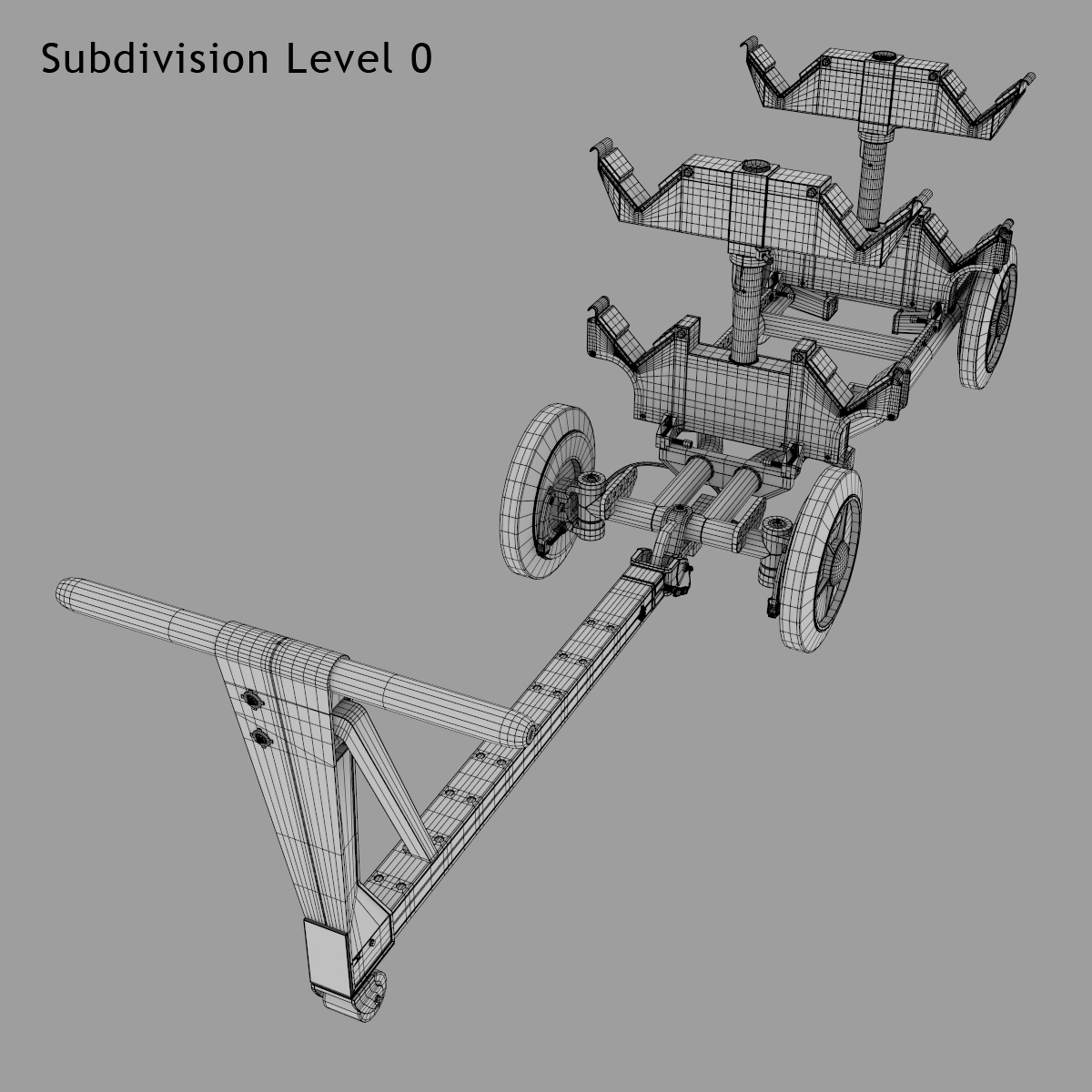 missile cart navy 3d model