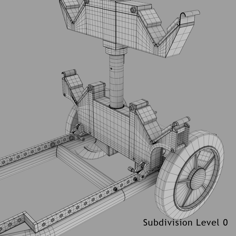 missile cart navy 3d model