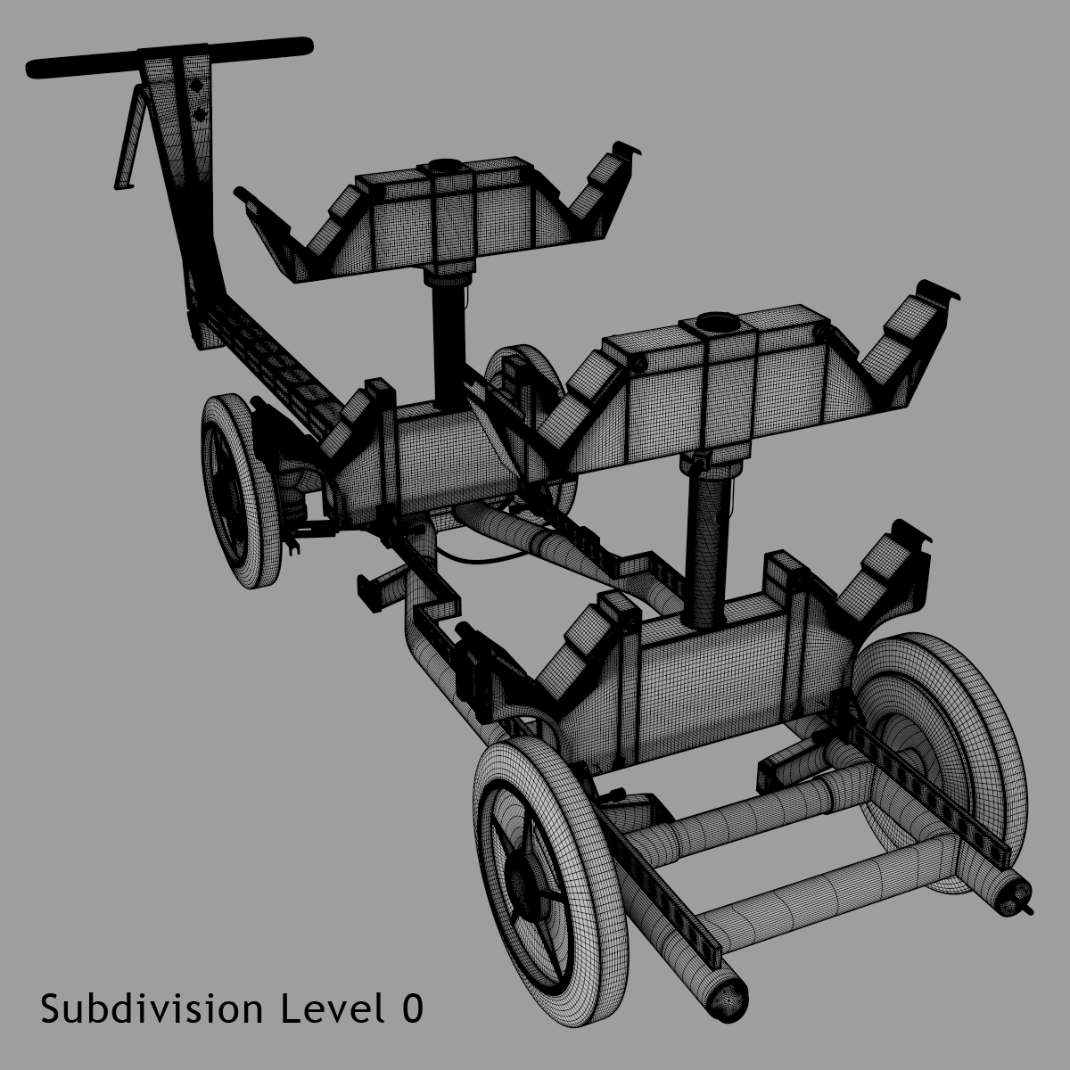 missile cart navy 3d model