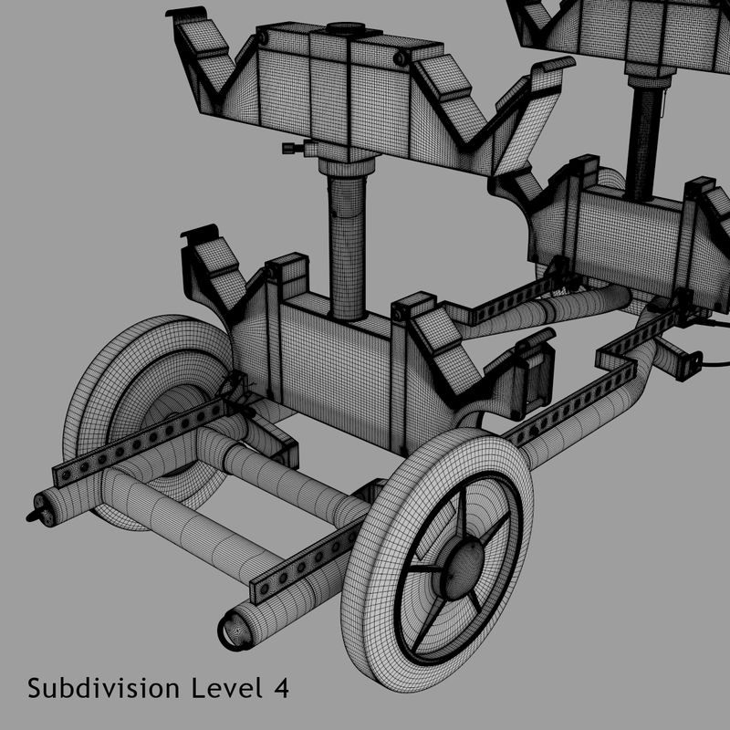 missile cart navy 3d model
