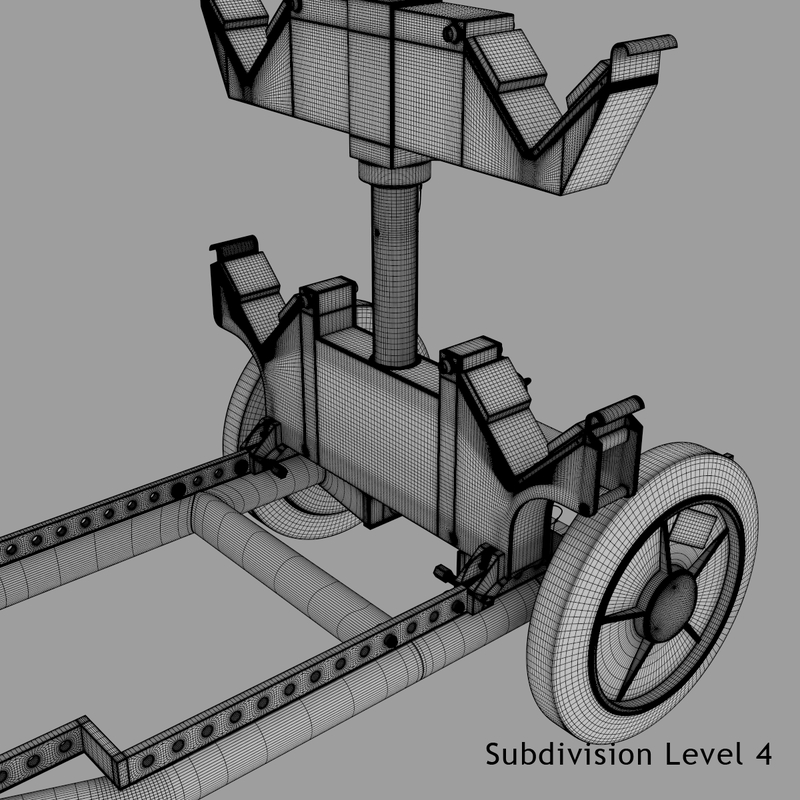 missile cart navy 3d model