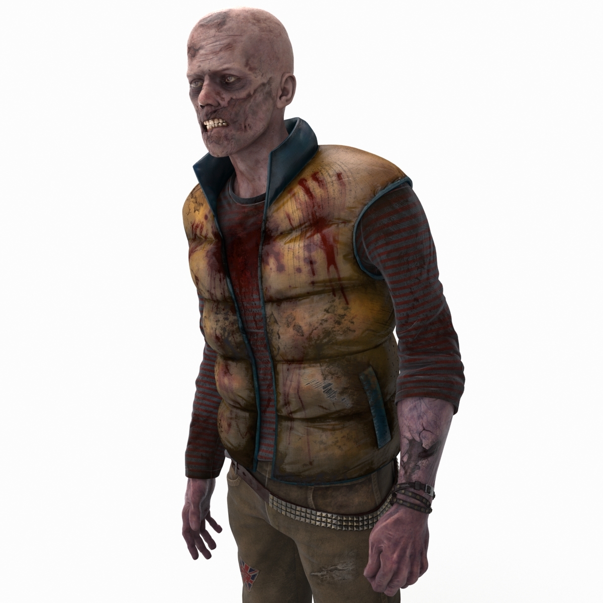 zombie rigged 3d model