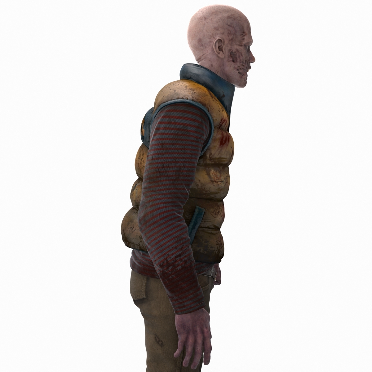 zombie rigged 3d model