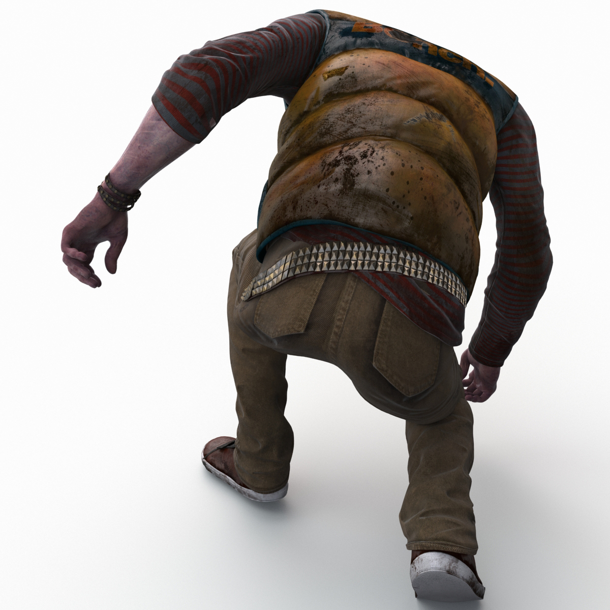 zombie rigged 3d model