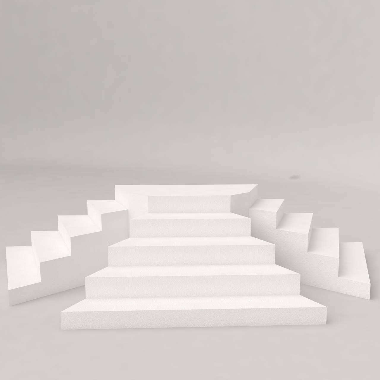 3d multiple stairs model