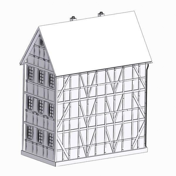 fachwerk 3d model
