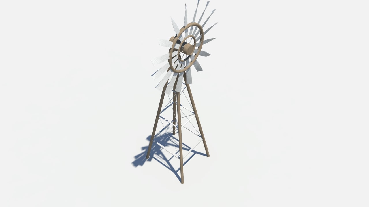 maya windmill steel