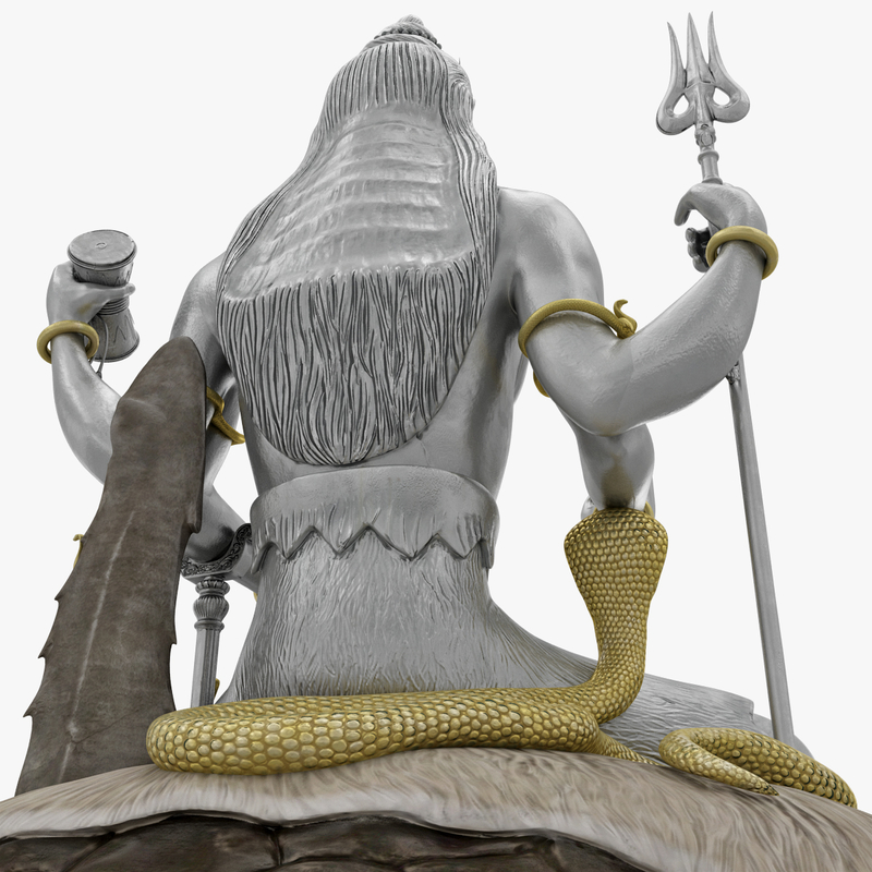 lord shiva statue murudeshwara 3d max