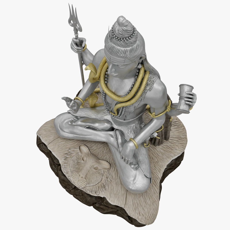 lord shiva statue murudeshwara 3d max