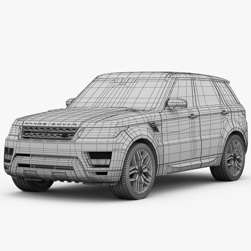 land rover range sport 3d model