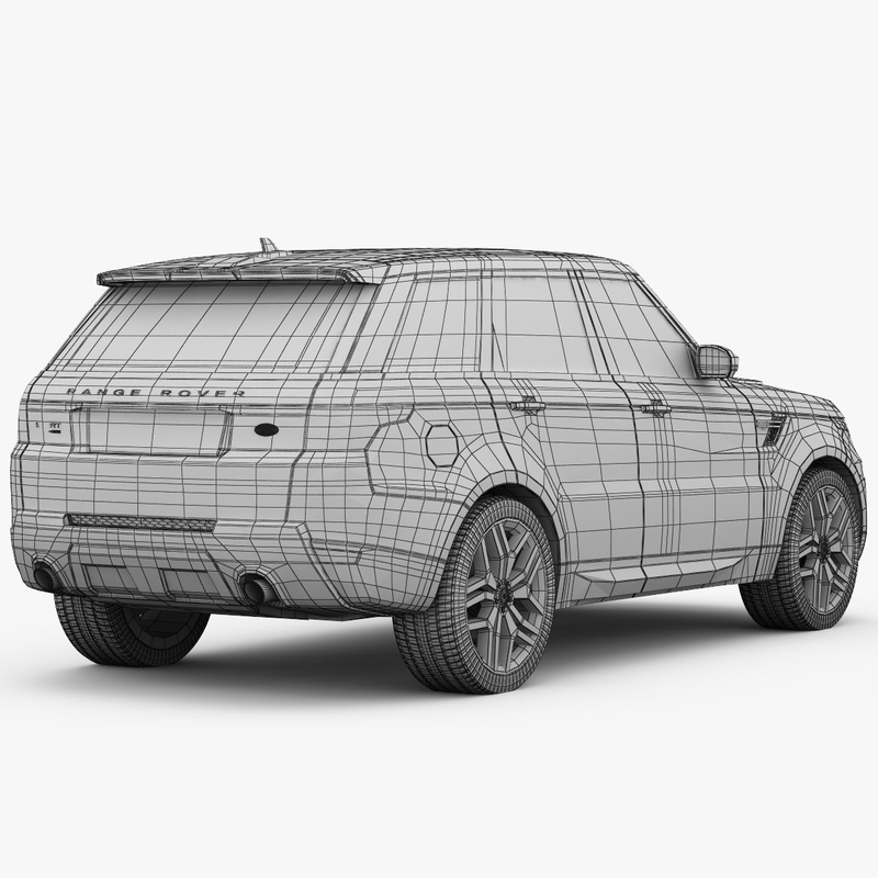 land rover range sport 3d model
