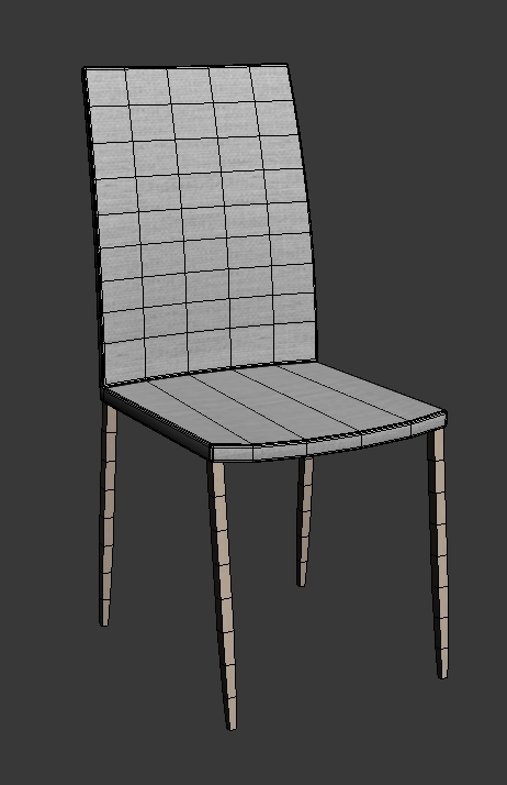 3d model wood chair