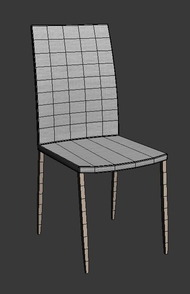 3d model wood chair