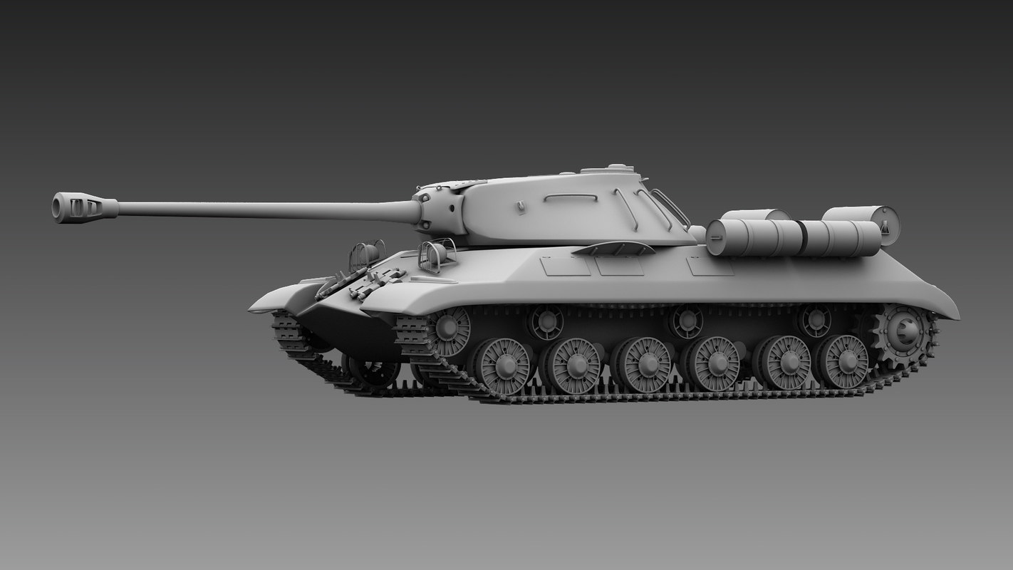 3d model js-3 tank