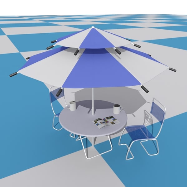 max beach parasol set