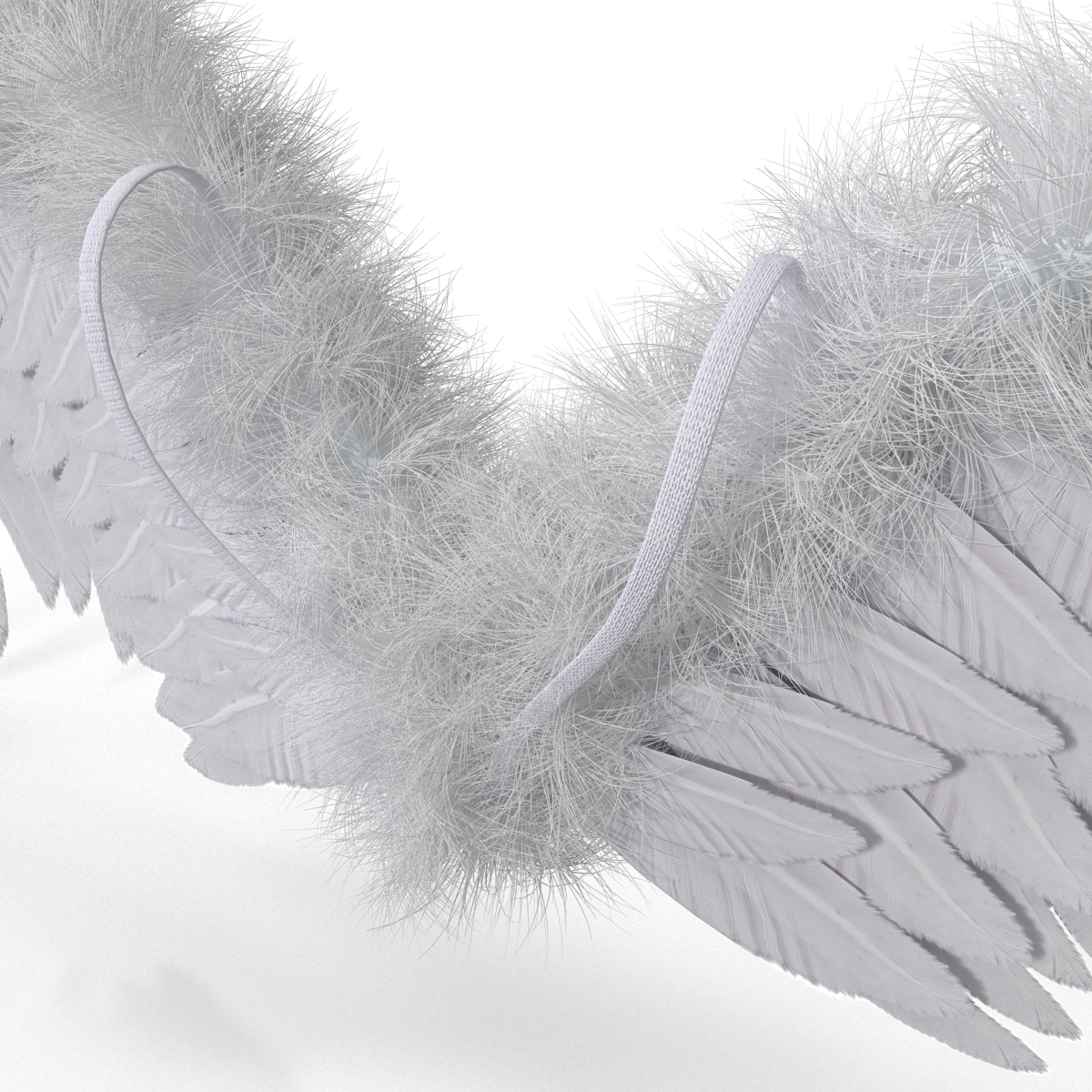 3ds max costume angel wings fur