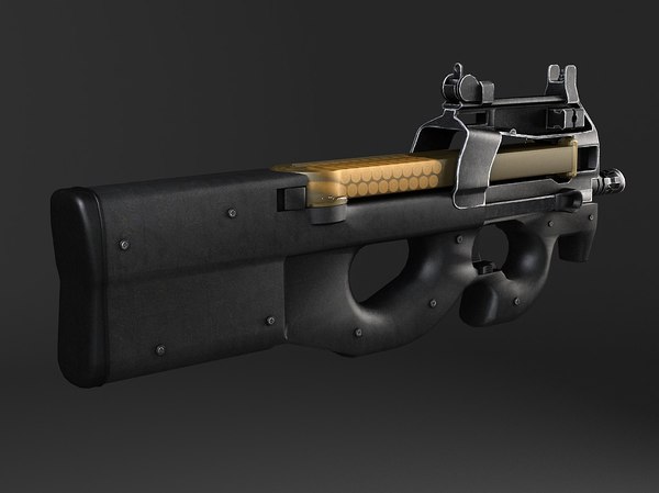Pistolet maszynowy FN P90 Model 3D - TurboSquid 817909