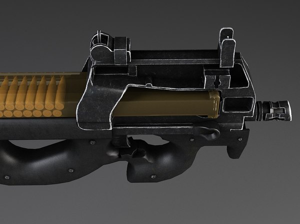 Pistolet maszynowy FN P90 Model 3D - TurboSquid 817909