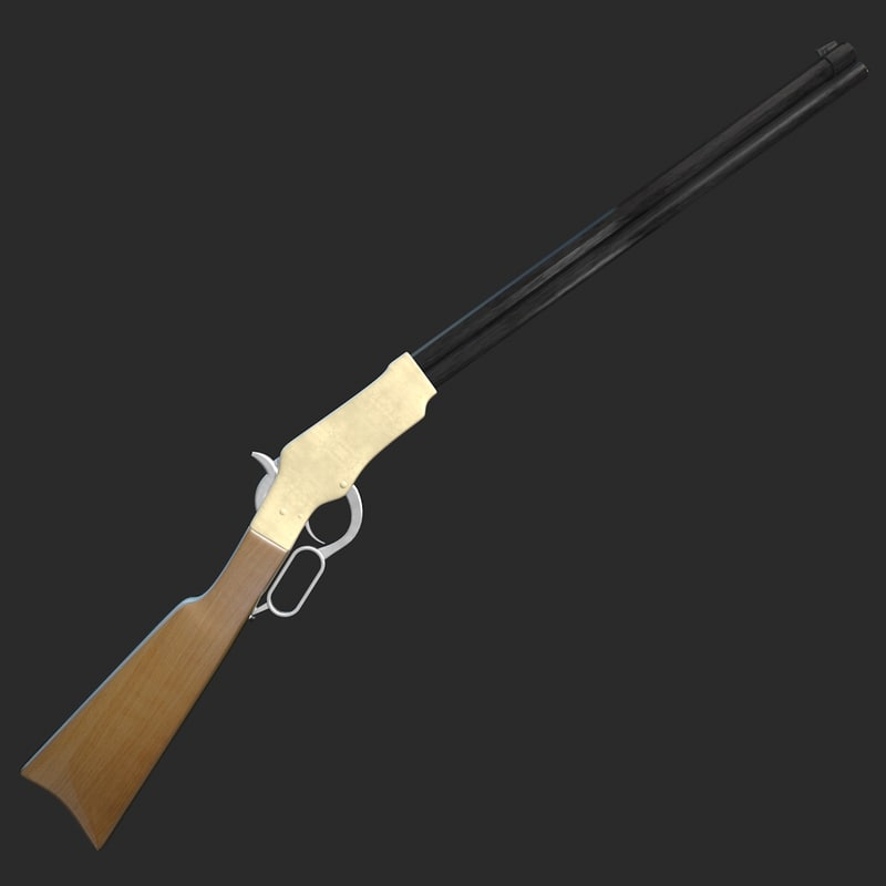 3d henry rifle model