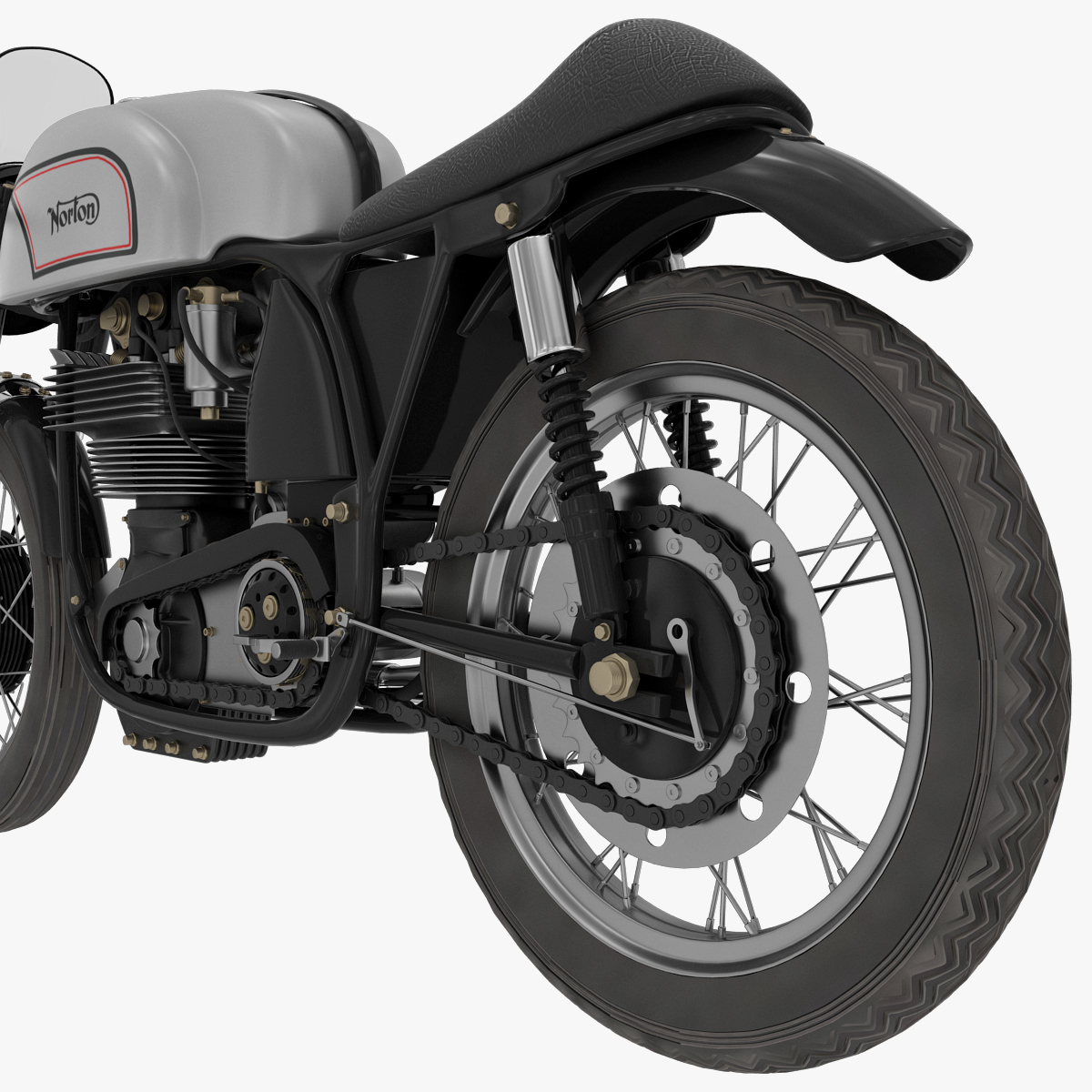 3d model motorcycle norton manx