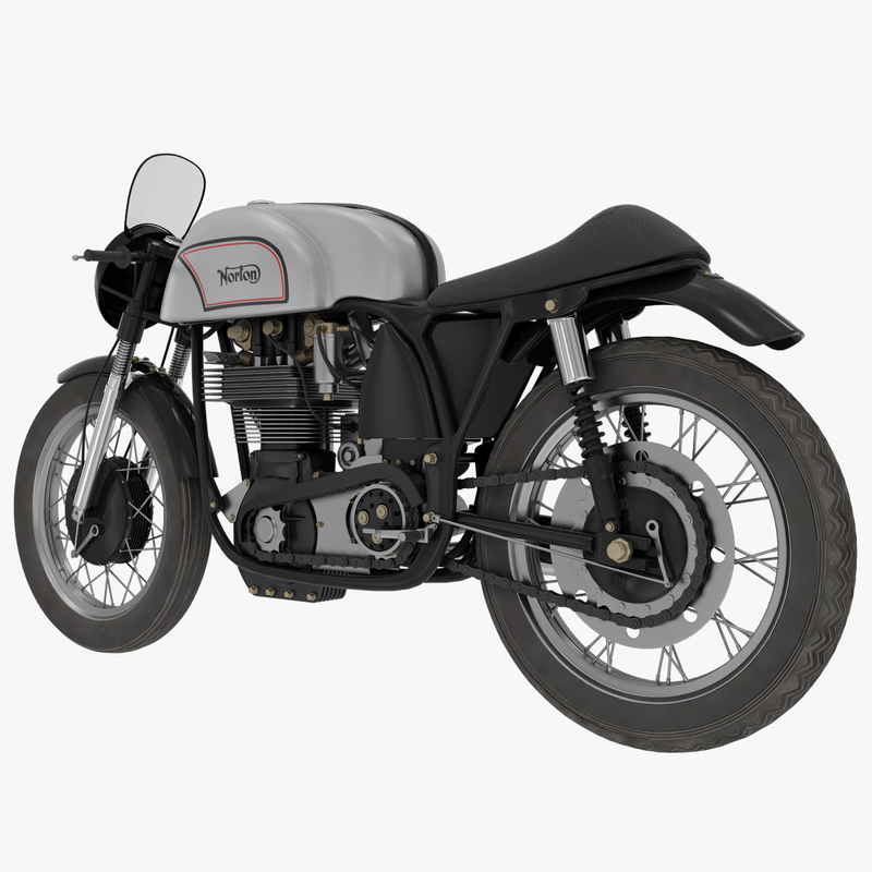 3d model motorcycle norton manx