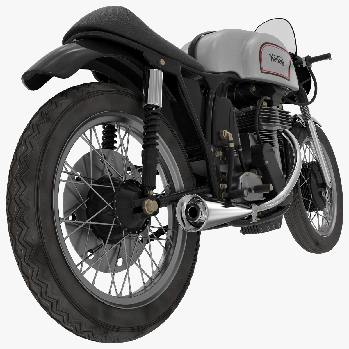 3d model motorcycle norton manx
