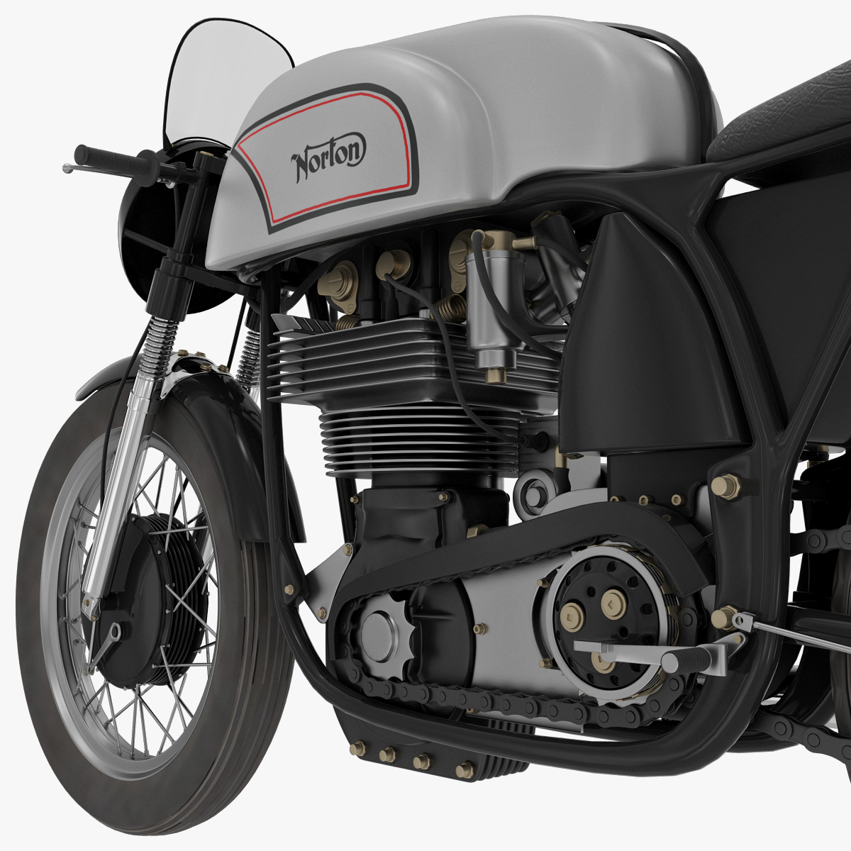 3d model motorcycle norton manx