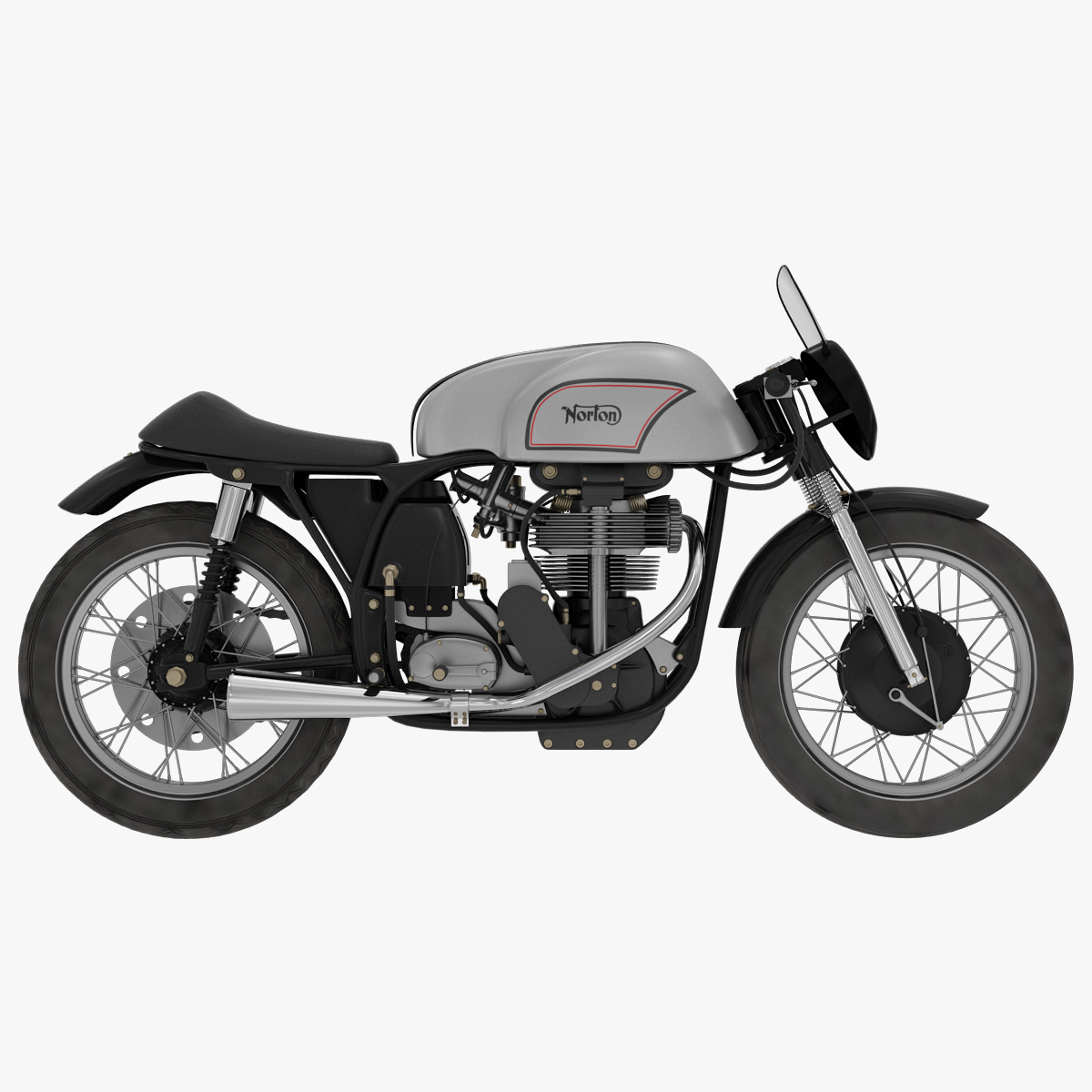 3d model motorcycle norton manx