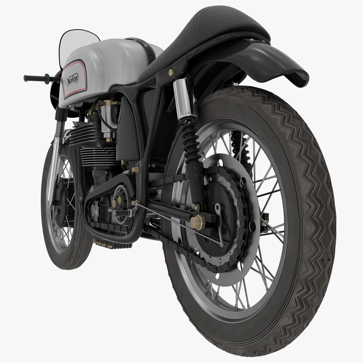 3d model motorcycle norton manx