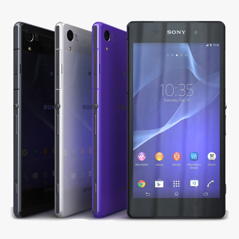 3d model sony xperia z2 color