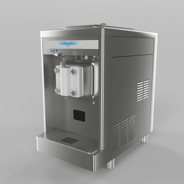 3d set ice cream model