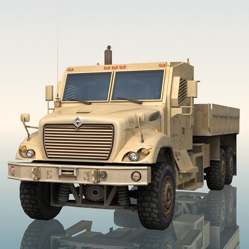 3ds max navistar 7000 mv military truck
