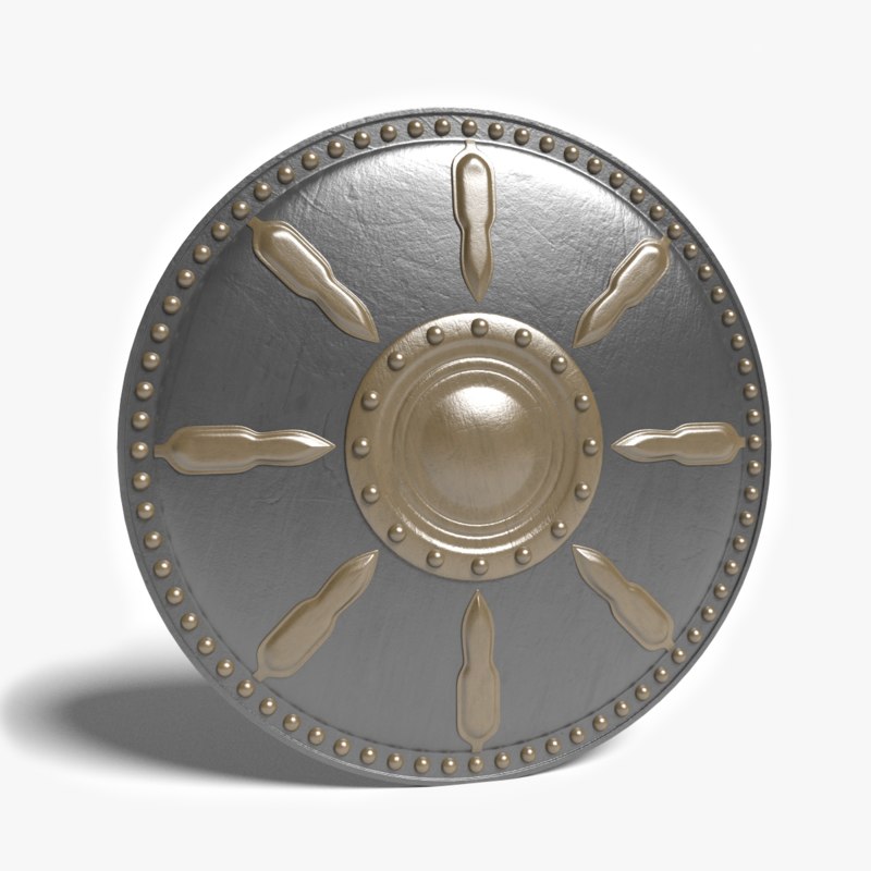 3d model gladiator shield