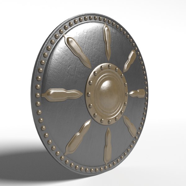 3d model gladiator shield