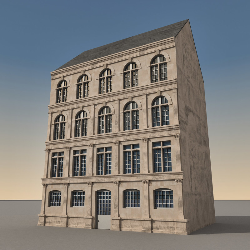 3d european building europe model