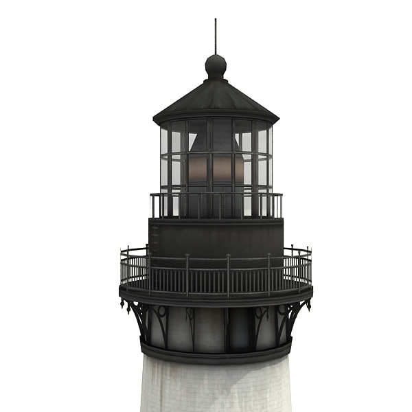 low-poly light tower 3d model