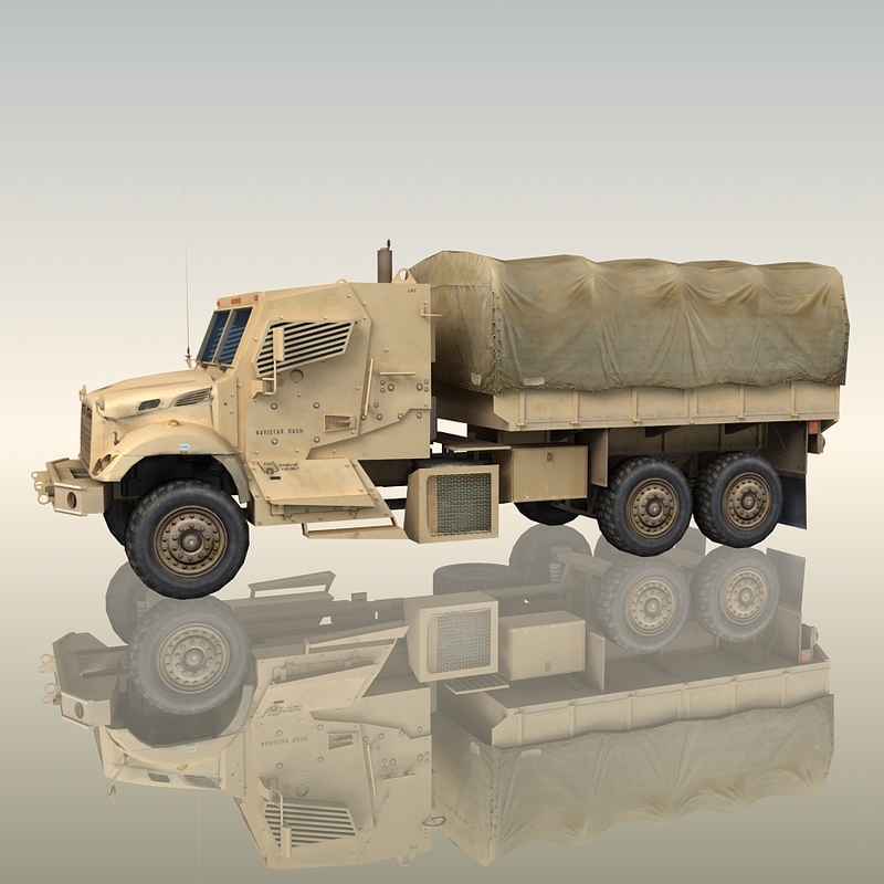3d navistar 7000 mv 6x6 model