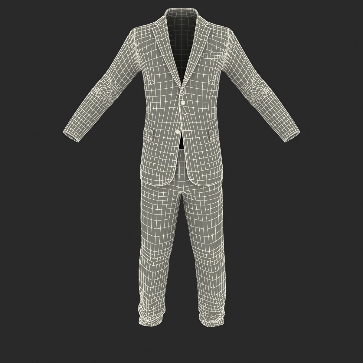 3d model suit 3