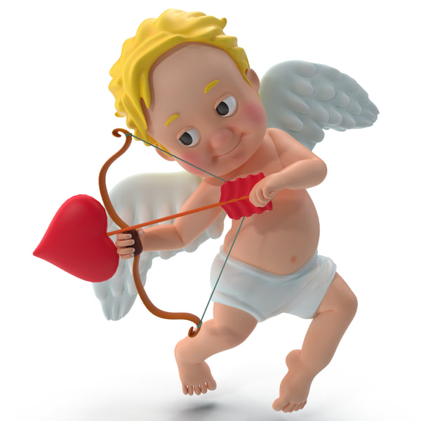3d cartoon cupid 3