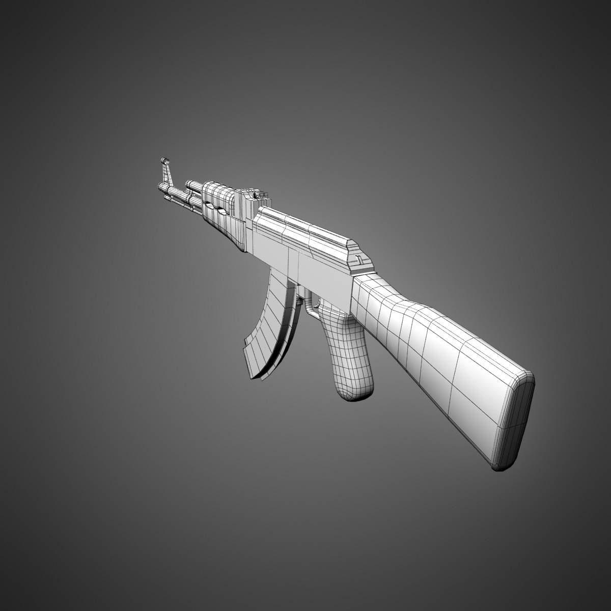 ak ak-47 3d model