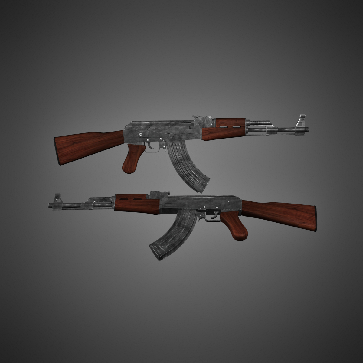 ak ak-47 3d model