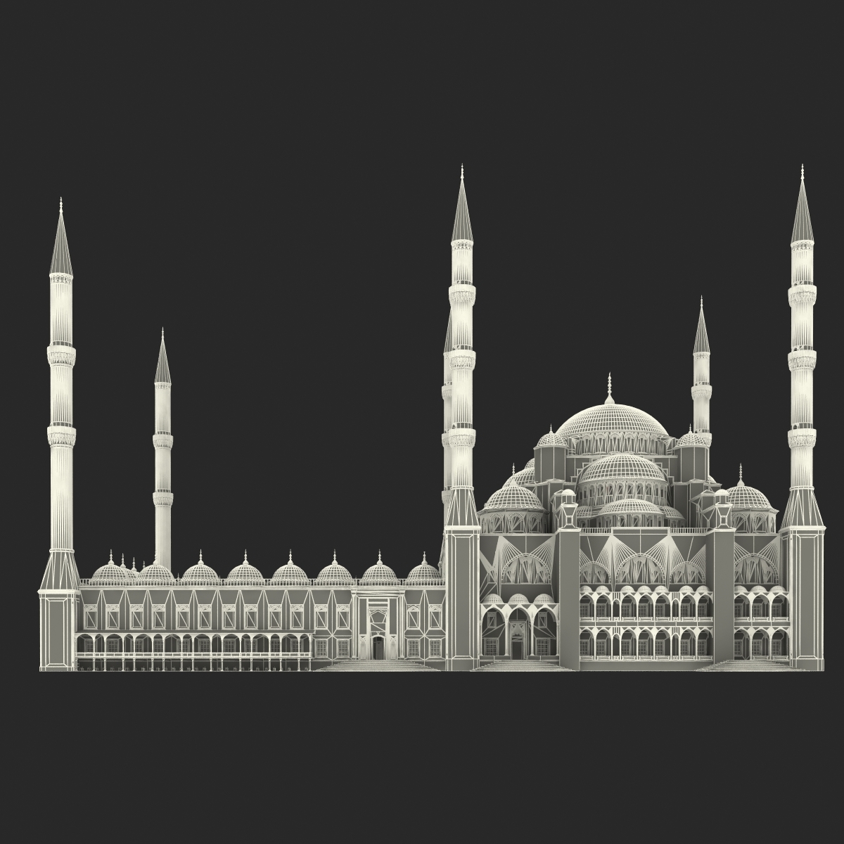 sultan ahmed blue mosque 3d 3ds