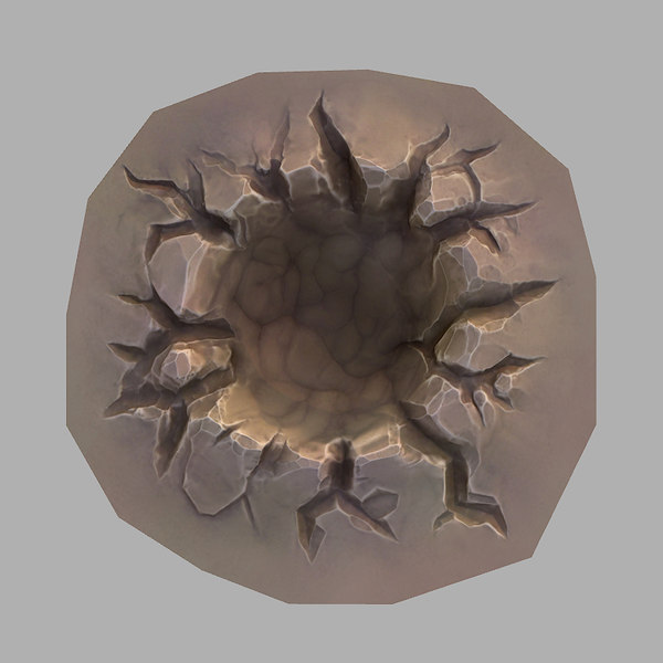 cartoon crater 3d max